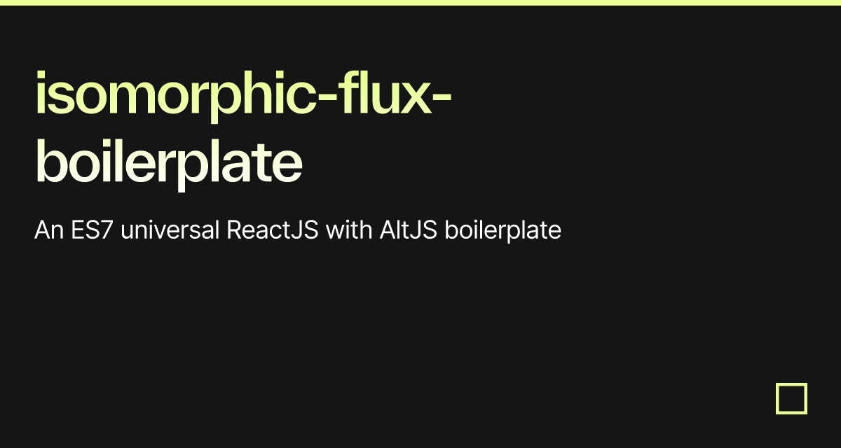 isomorphic-flux-boilerplate - Codesandbox isomorphic-flux-boilerplate - Codesandbox