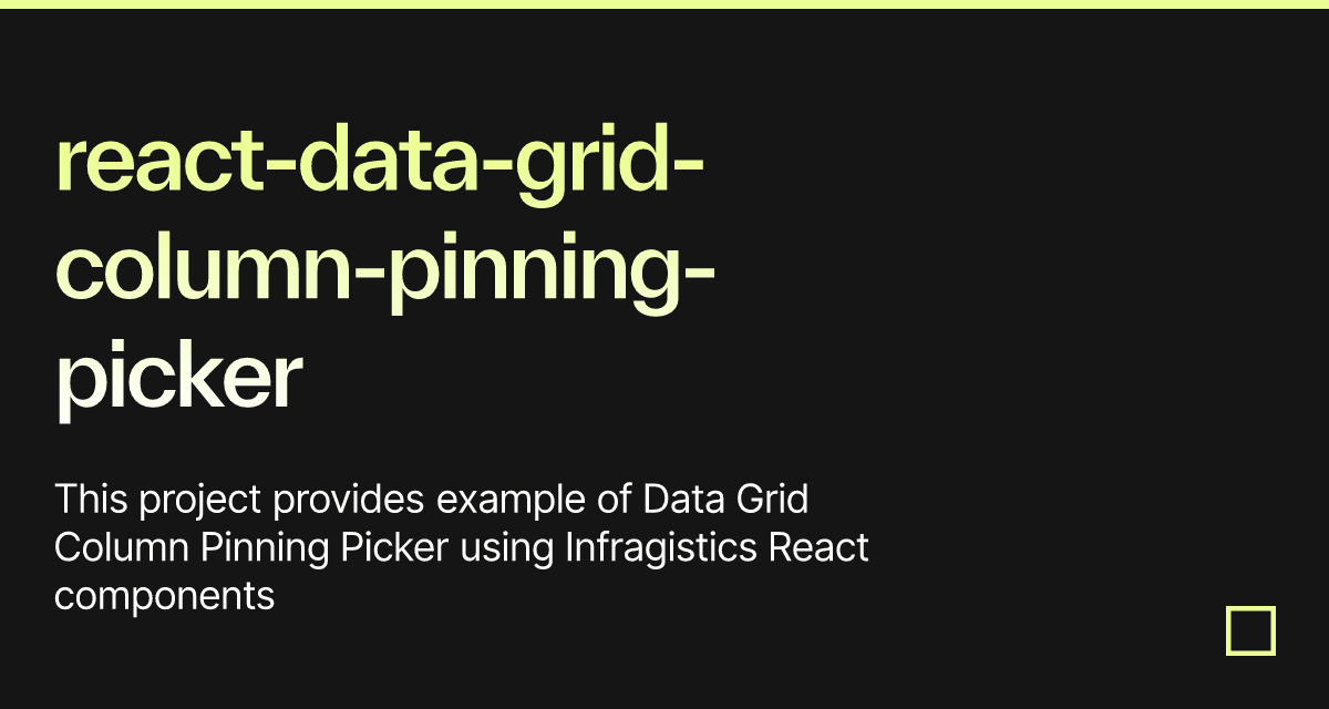 react-data-grid-column-pinning-picker - Codesandbox