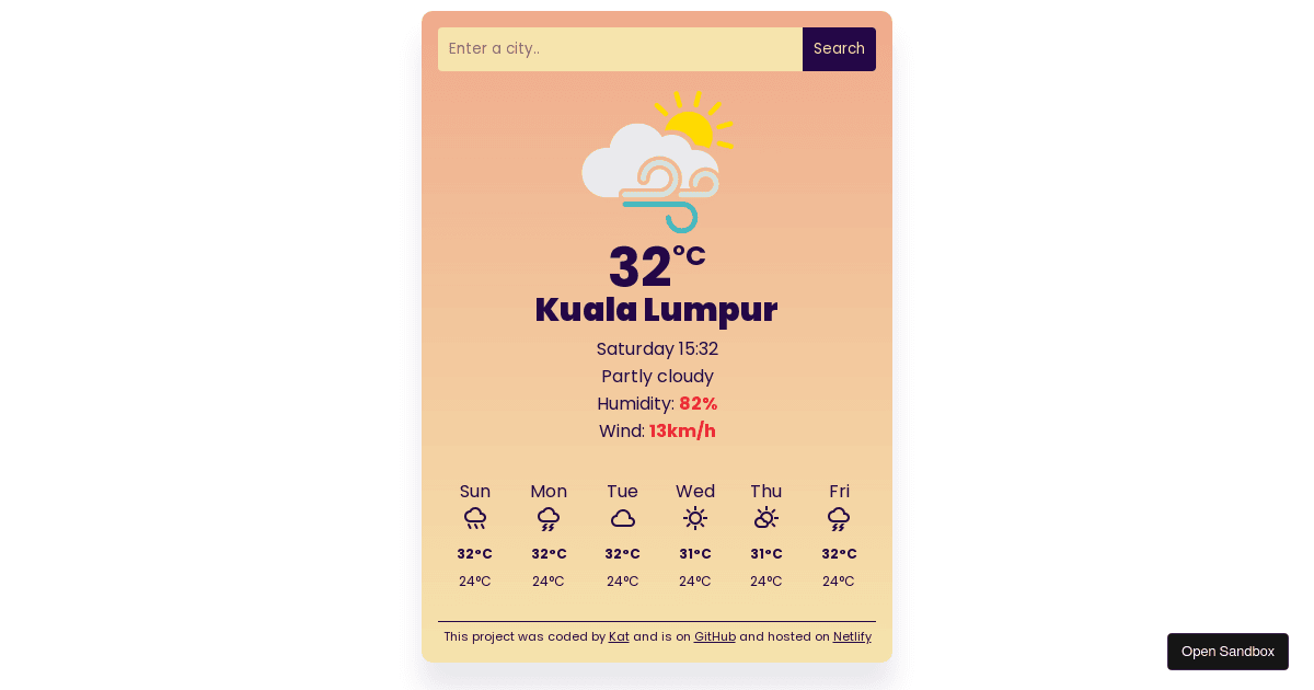 Project CSS / Challenge (forked) - Codesandbox
