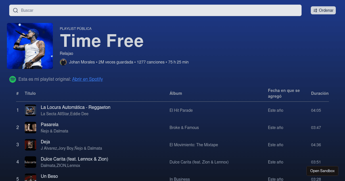 spotify-clone - Codesandbox