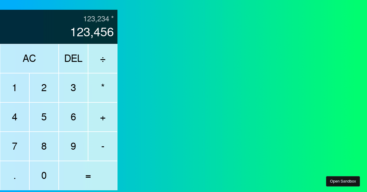 calculator - Codesandbox