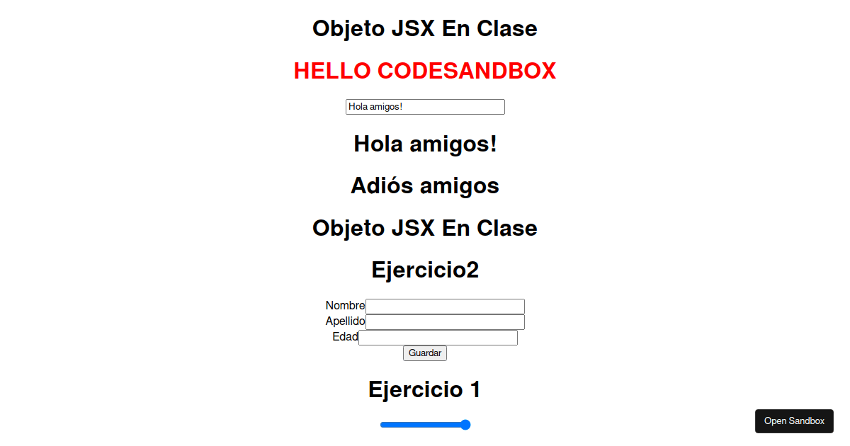 sesion - Codesandbox