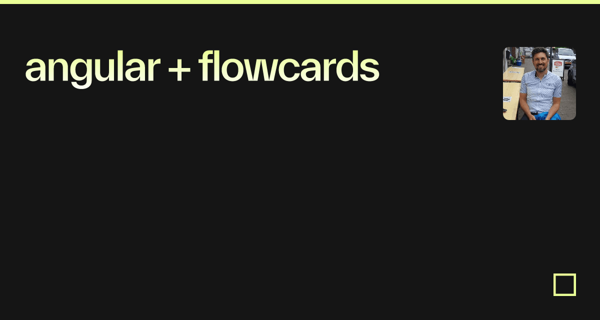 angular + flowcards - Codesandbox