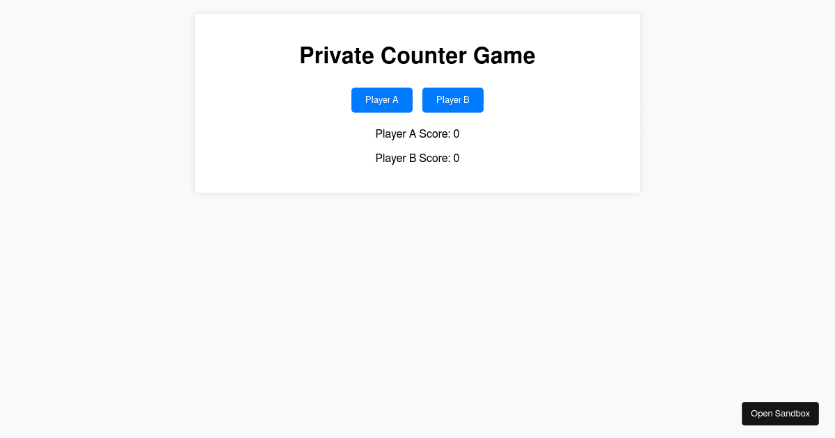 Counter - Codesandbox
