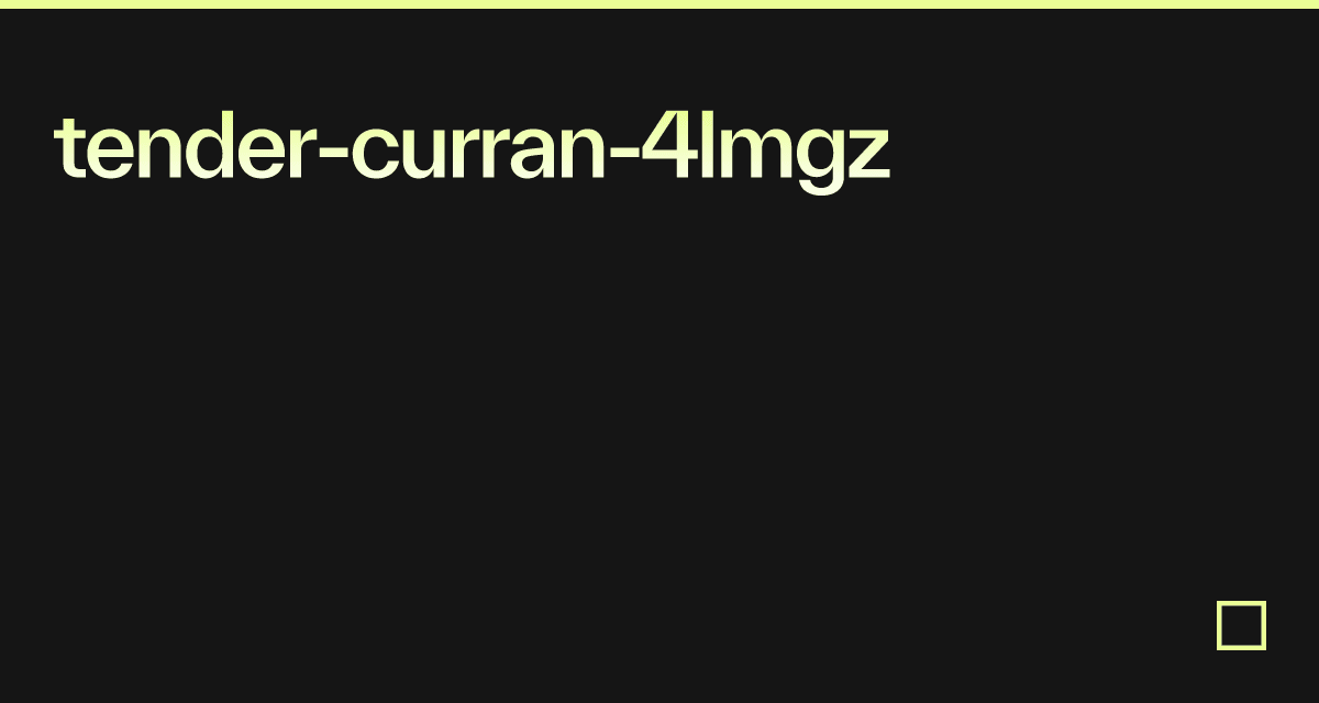 tender-curran-4lmgz - Codesandbox