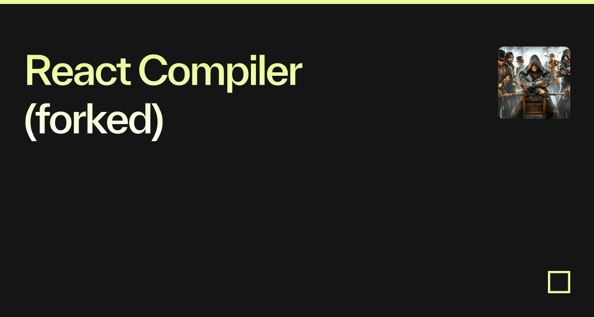 React Compiler (forked) - Codesandbox