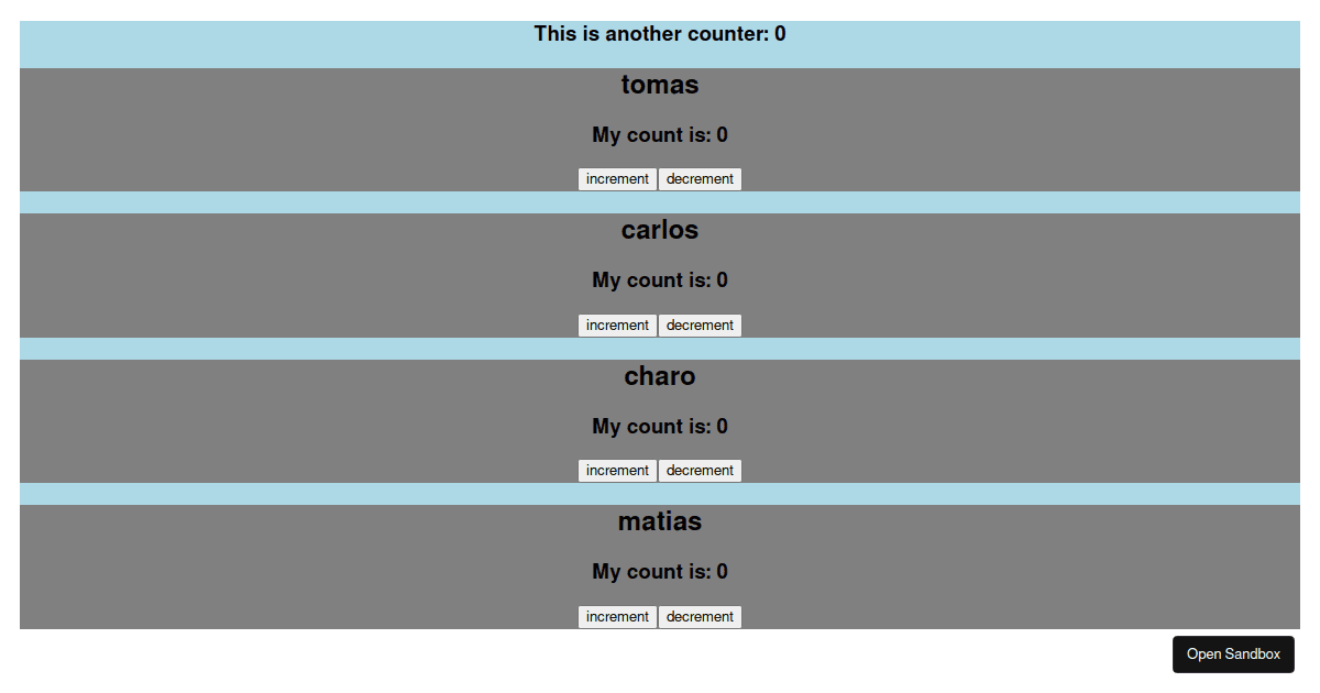 Redux React Counter Codesandbox