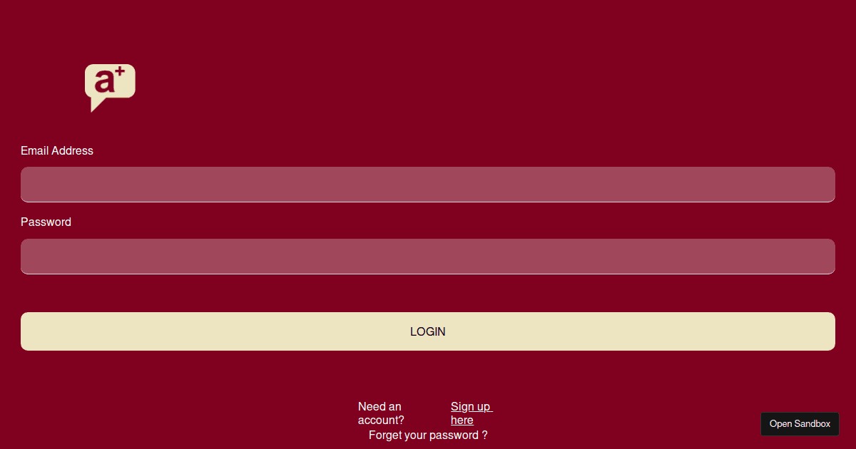 signin - Codesandbox
