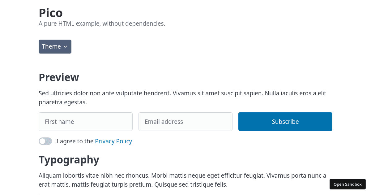 picocss/examples: v2-html - Codesandbox