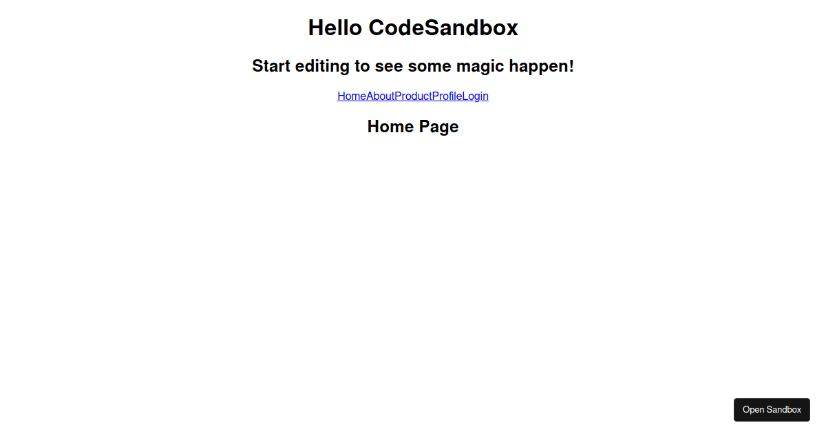 Navbar Auth context API - Codesandbox