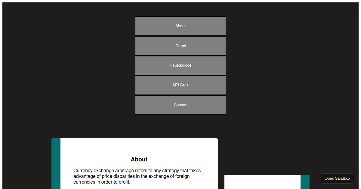 graph-arbitrage - Codesandbox