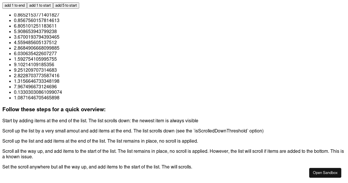 autoscroll-react demo - Codesandbox