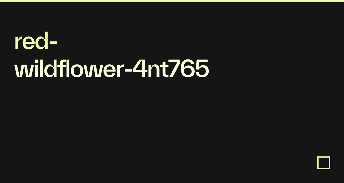 red-wildflower-4nt765 - Codesandbox