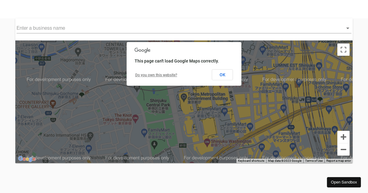 @nagoos/google-maps-autocomplete-vuetify Example - Codesandbox
