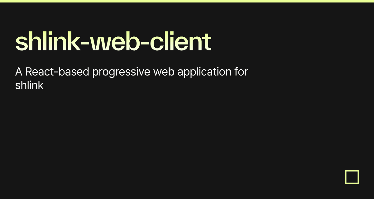 shlink-web-client - Codesandbox