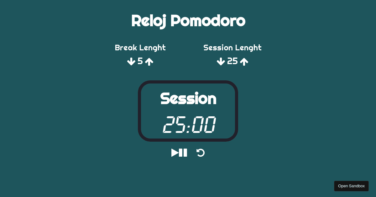 reloj-pomodoro - Codesandbox