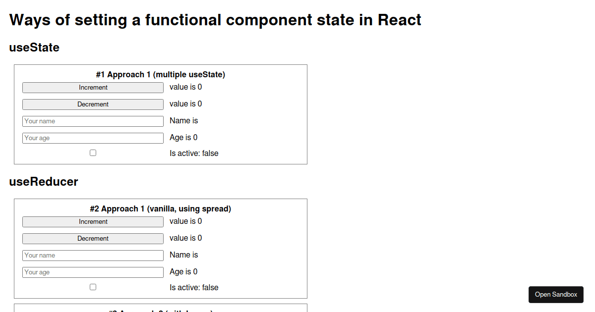 setstatedemo - Codesandbox