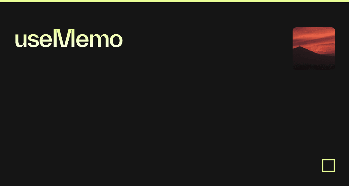 useMemo - Codesandbox