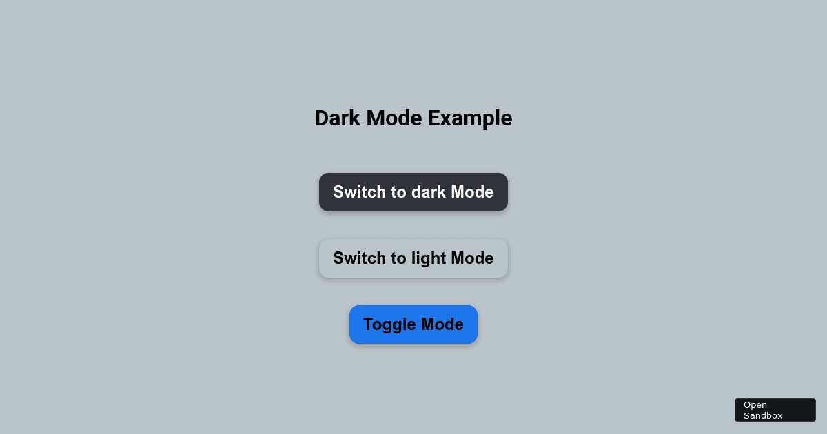dark-mode - Codesandbox dark-mode - Codesandbox