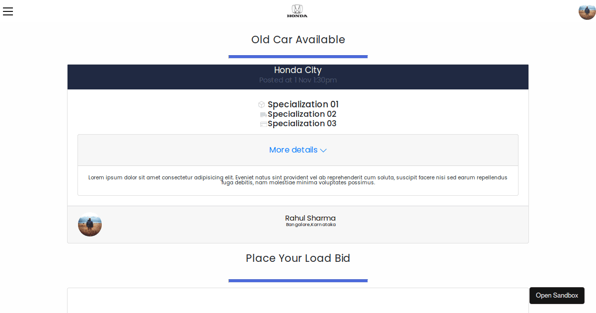 React Responsive Navigation Codesandbox