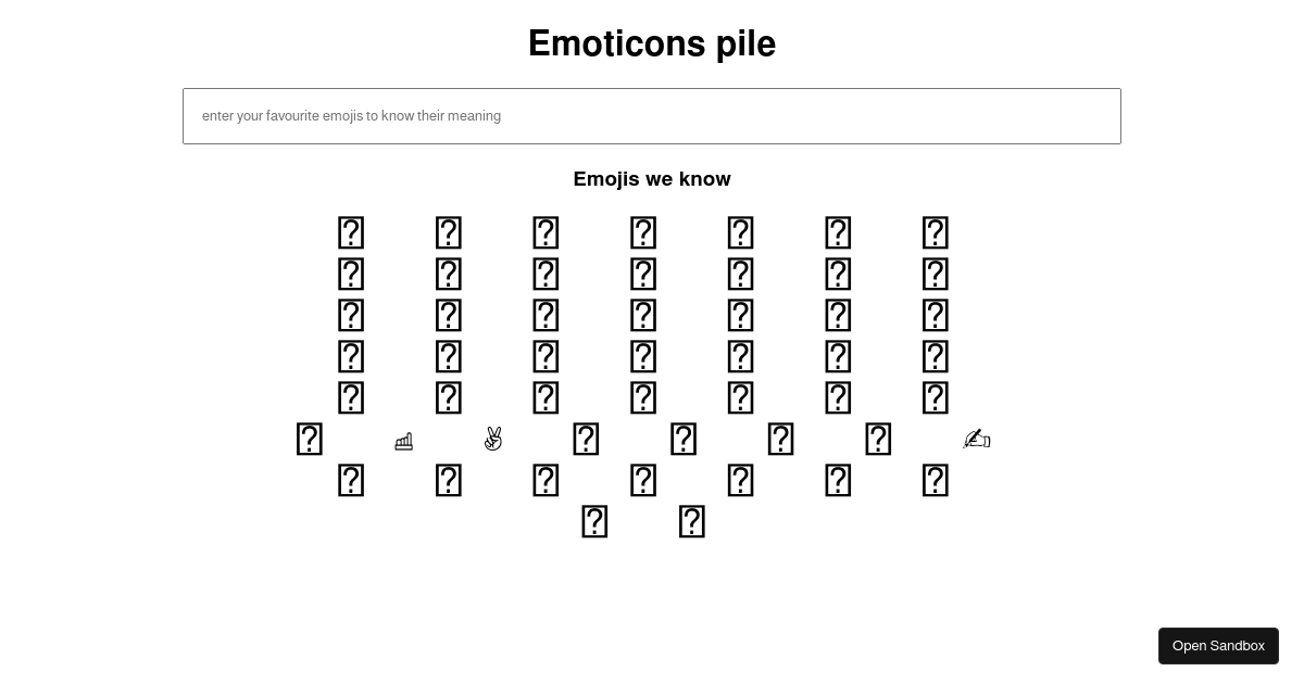 emoticons-pile - Codesandbox