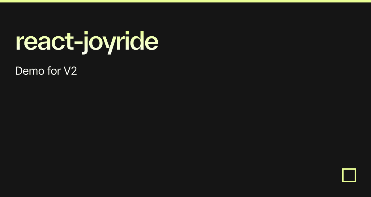 react-joyride - Codesandbox