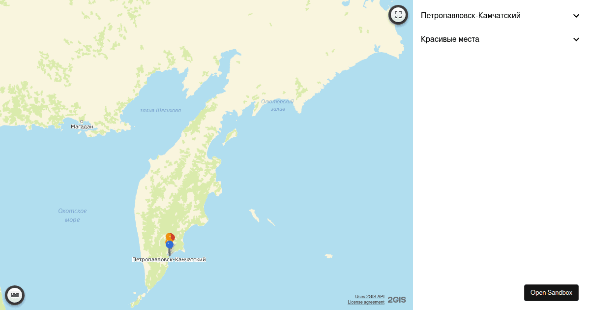 Map + TreeView - Codesandbox