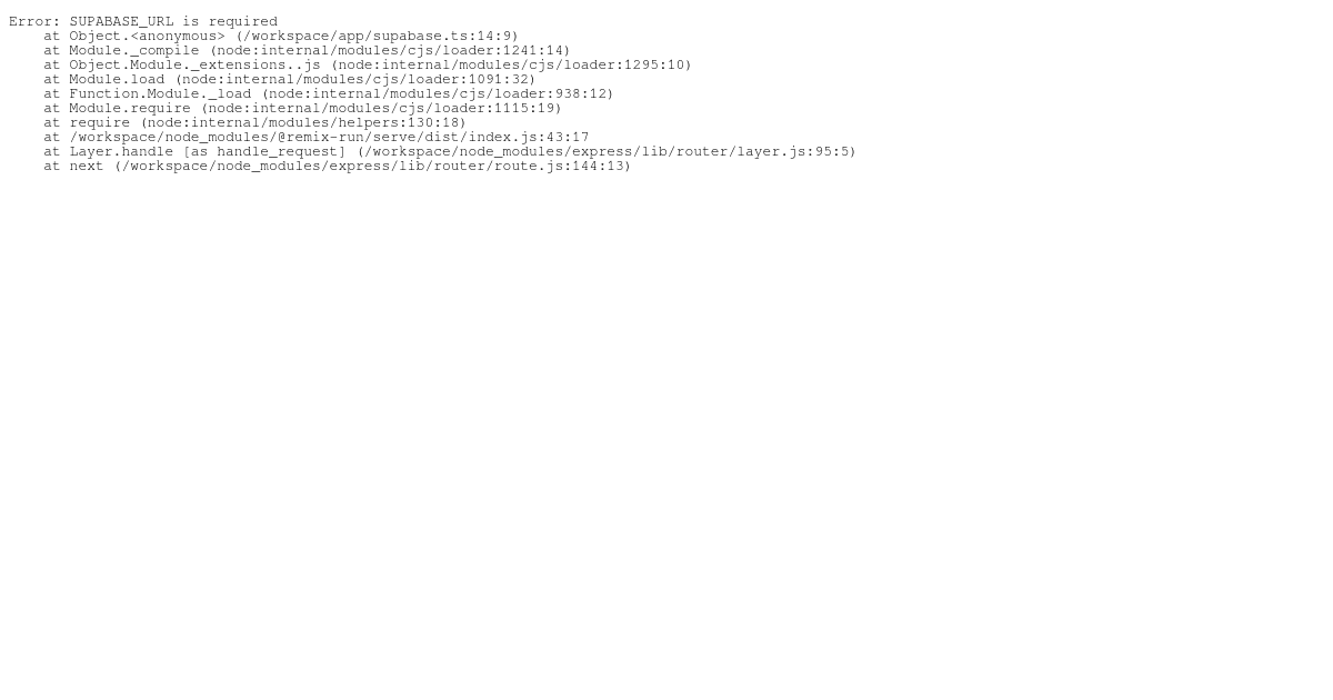remix-run/examples: remix-auth-supabase - Codesandbox