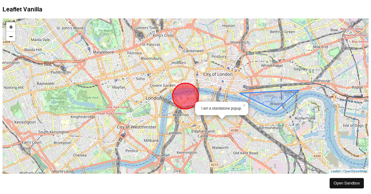 leaflet-vanilla - Codesandbox