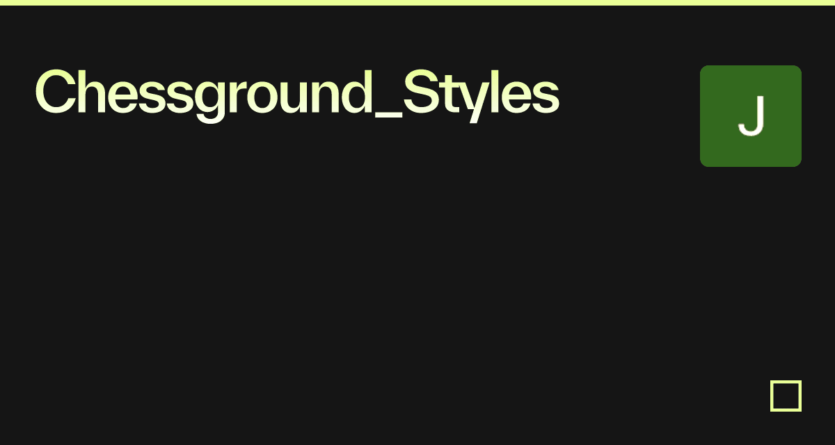Chessground_Styles - Codesandbox