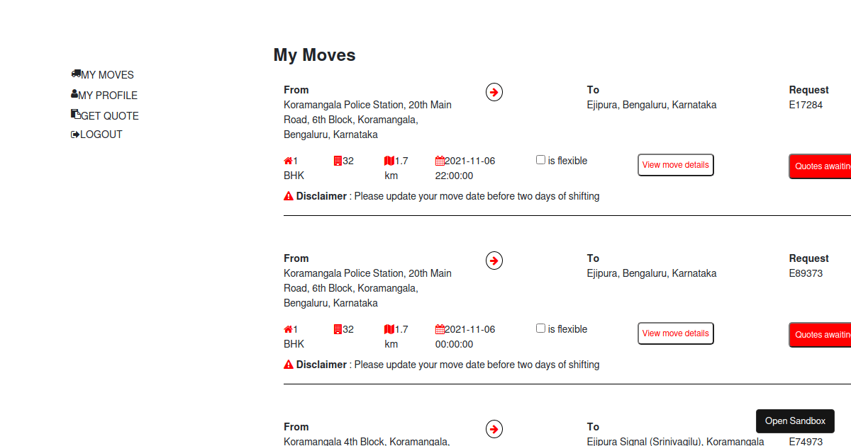 client - Codesandbox
