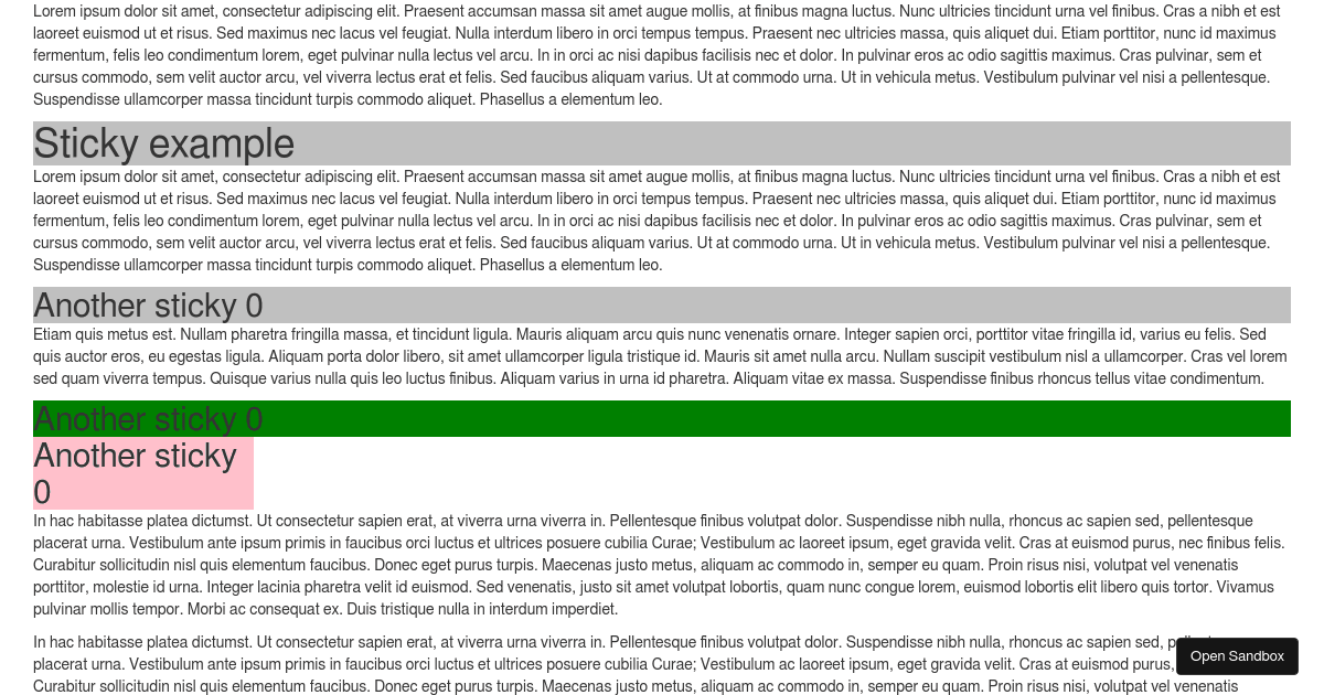 react-sticky-component - Codesandbox