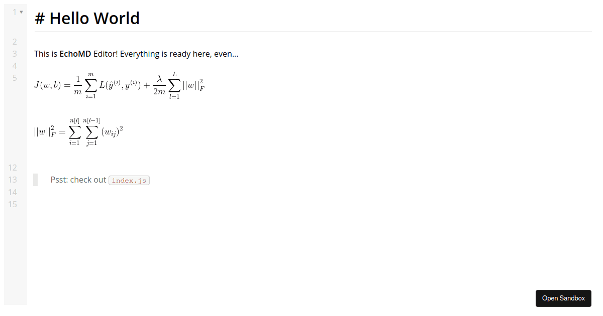 HyperMD Demo - Codesandbox