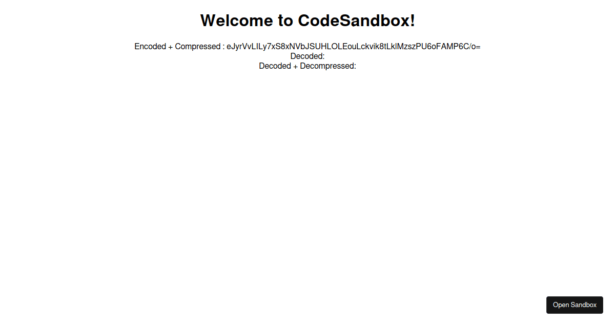 zlib-compression - Codesandbox