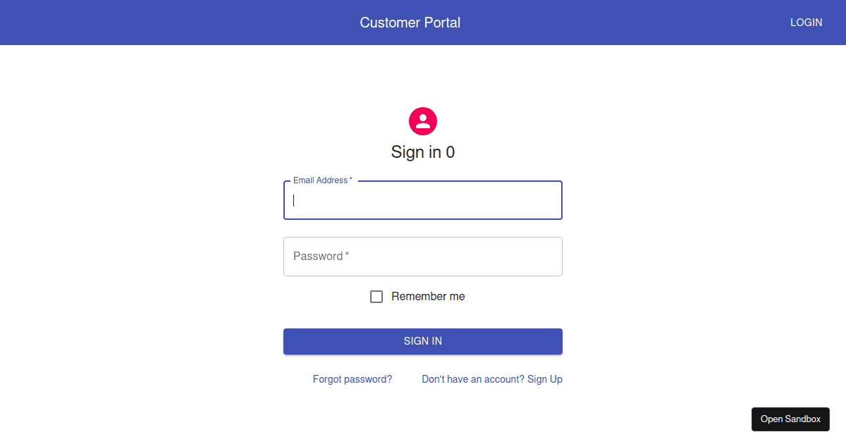 customer-portal - Codesandbox