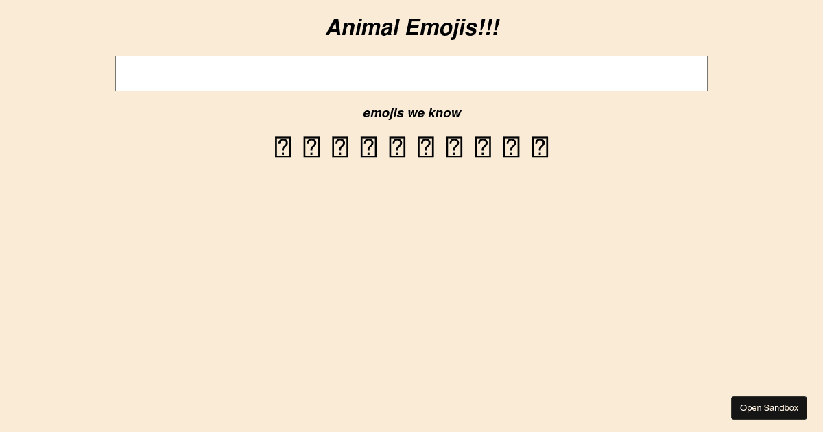 animal-emoji-interpretor - Codesandbox