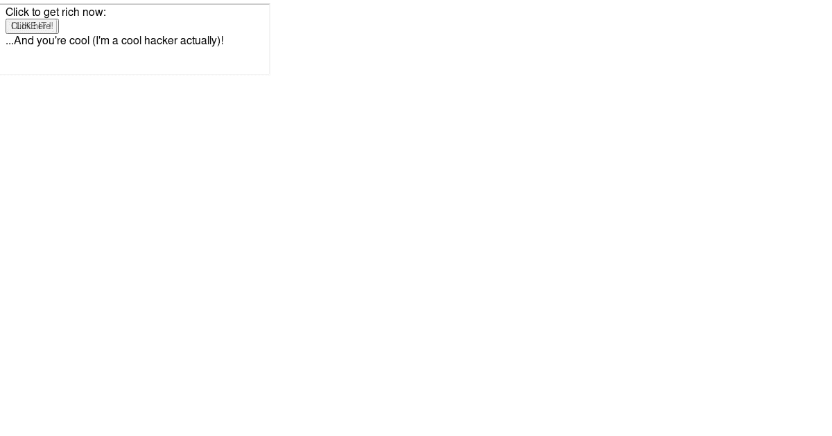 ClickJacking attack - Codesandbox