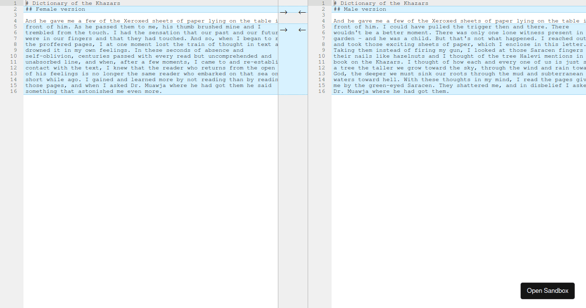 ace-diff - Codesandbox