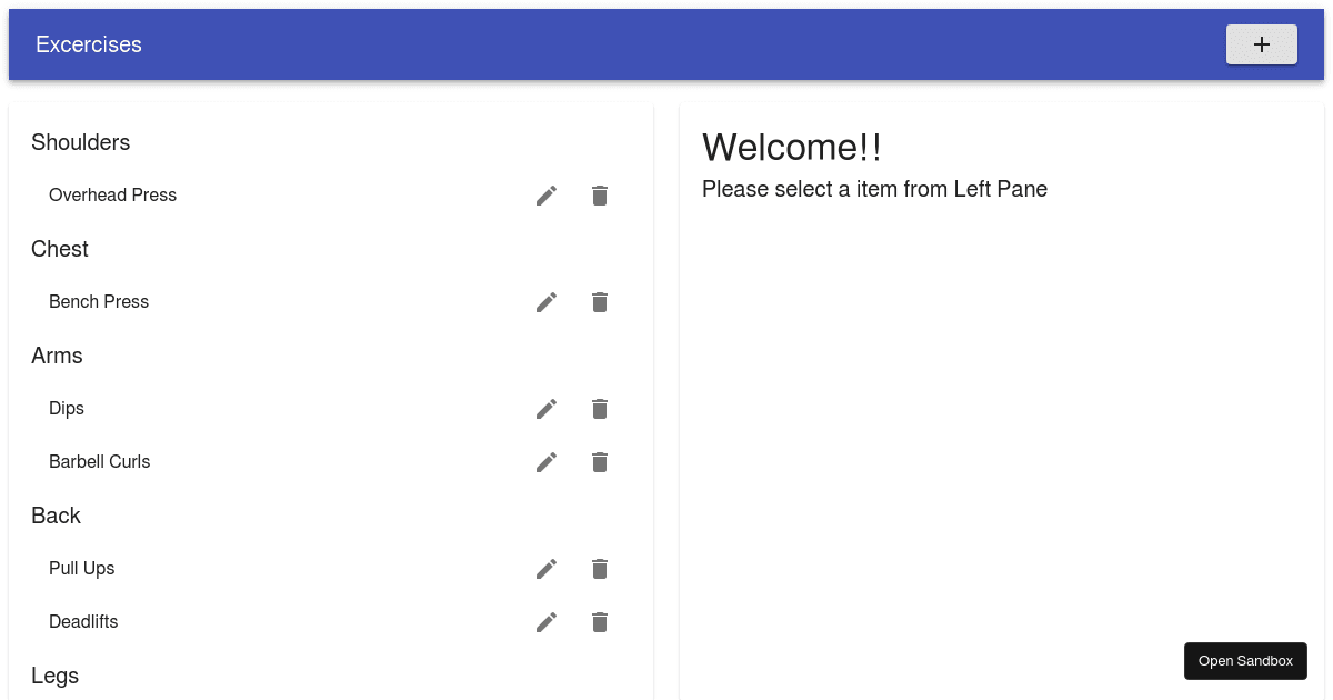 exercises-app - Codesandbox