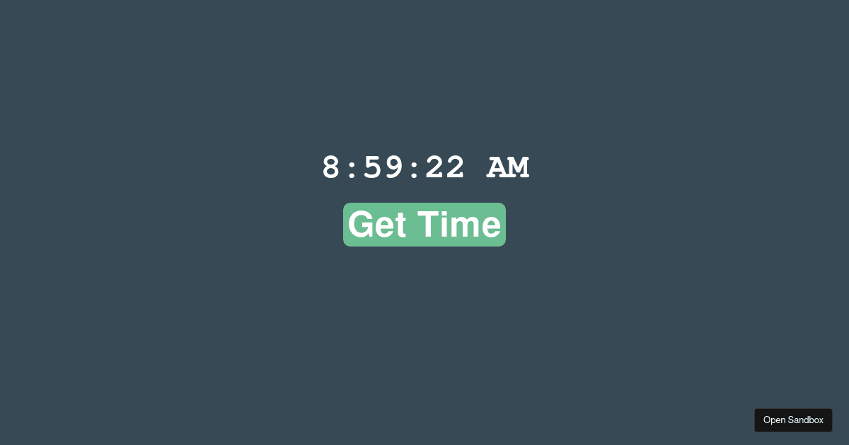 live-clock - Codesandbox