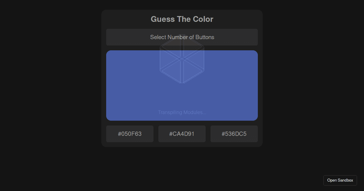 guess-the-color - Codesandbox