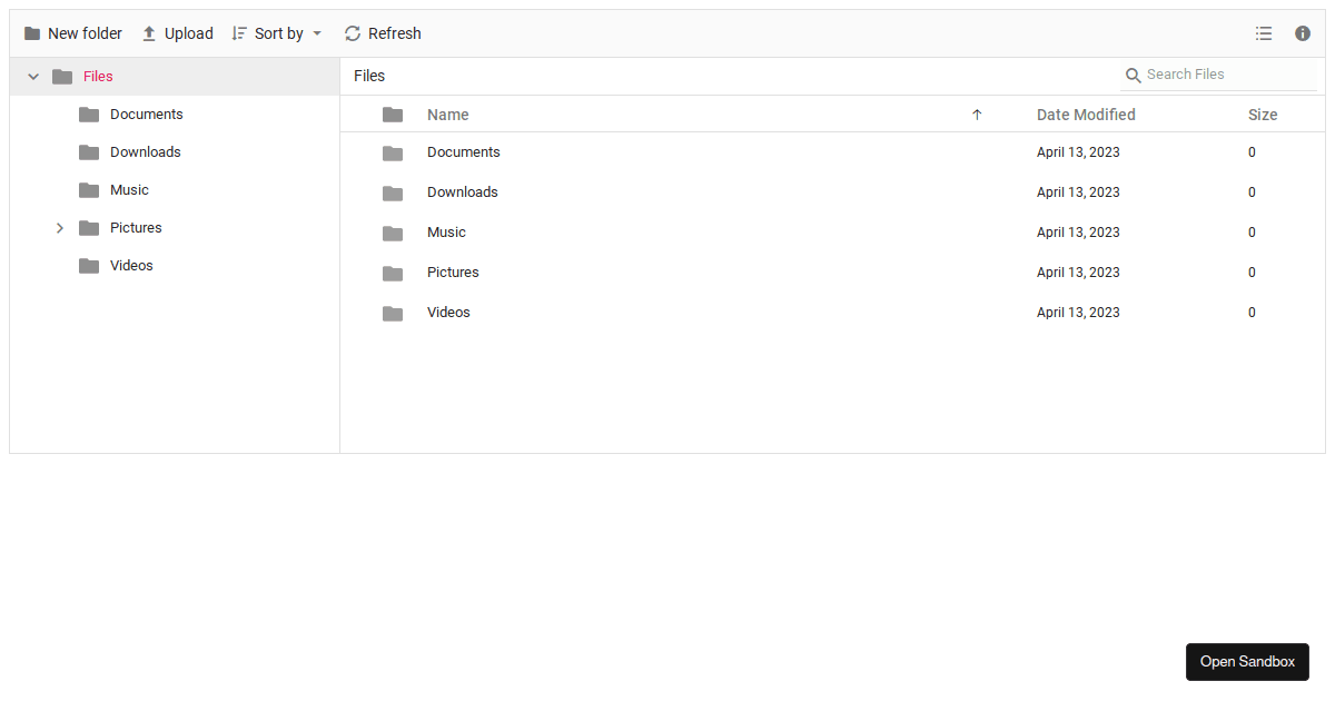 Vue FileManager custom column sample - Codesandbox Vue FileManager custom column sample - Codesandbox