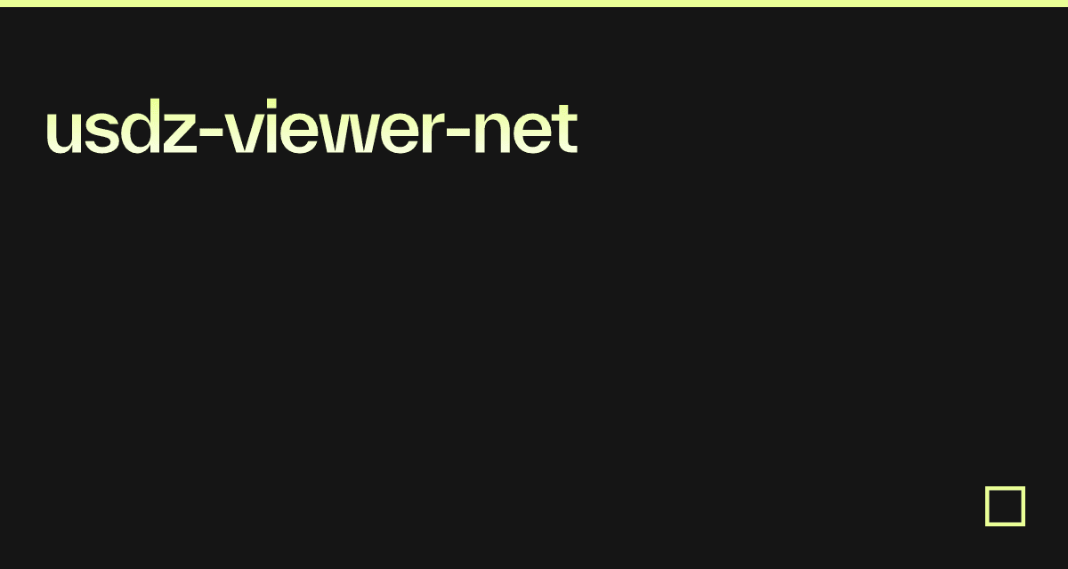 usdz-viewer-net - Codesandbox