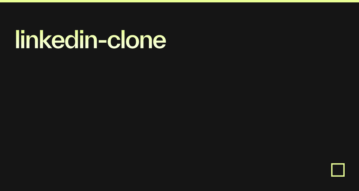 linkedin-clone - Codesandbox