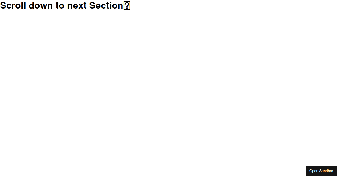 IntersectionObserver - Codesandbox