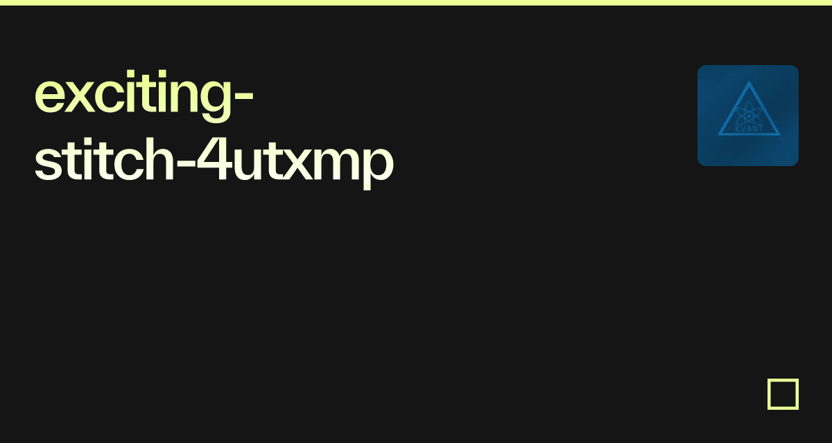 exciting-stitch-4utxmp - Codesandbox