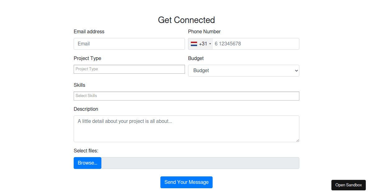 Sample Code - Codesandbox