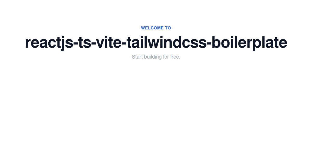 reactjs-ts-vite-tailwindcss-boilerplate - Codesandbox