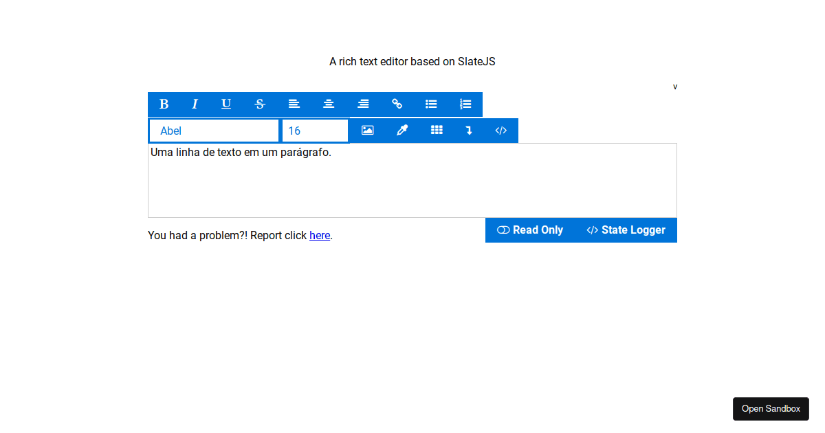 react-slate (forked) - Codesandbox