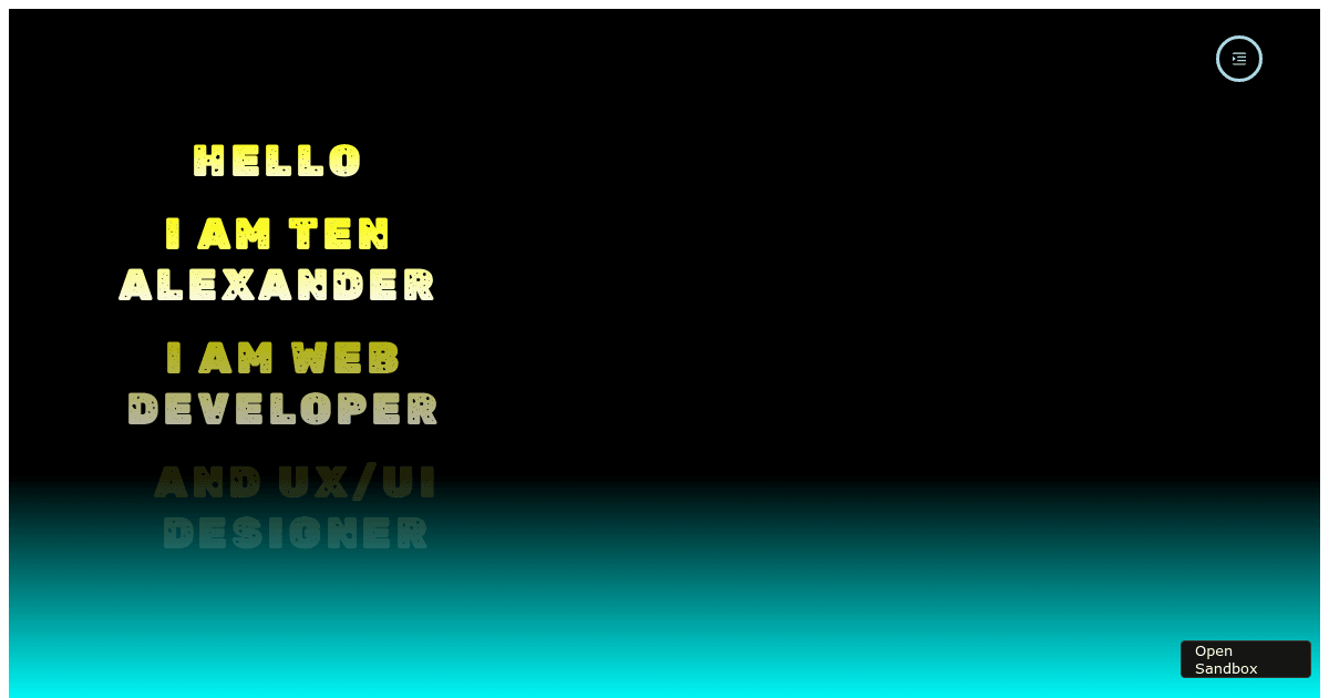 portfolio-app - Codesandbox